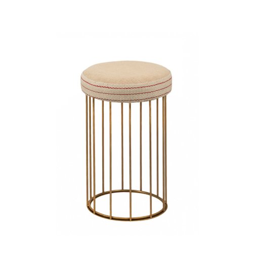 Cage Pouf Niccolo von De Ruvo für Brass Brothers bei Pamono kaufen