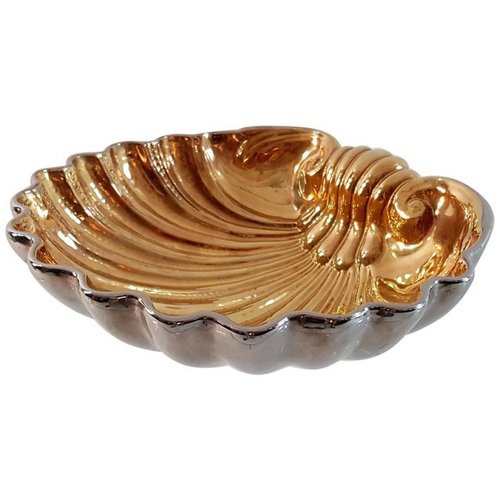 Large Vintage Ceramic Clam Shell Bowl from San Marco for sale at Pamono