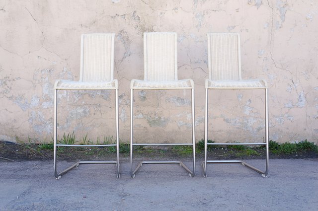 B30 Kragstuhl Hocker von Tecta, 1970er, 3er Set bei Pamono kaufen