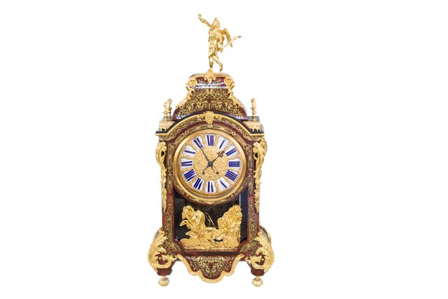 Antique Regency Style French Cartel Clock with Boulle Marquetry, 1870s ...