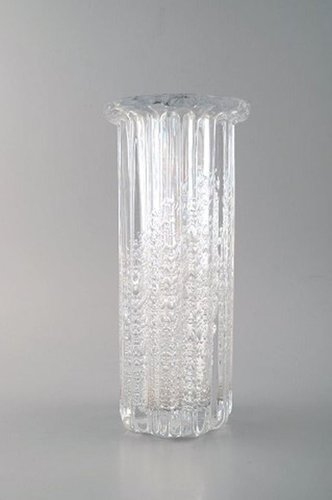 Vintage Norwegian Art Glass Ribbed Atlantic Vase by Willy Johansson for ...