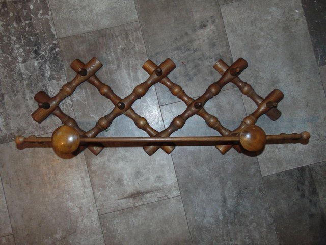 Vintage Wooden Rack, 1970s for sale at Pamono