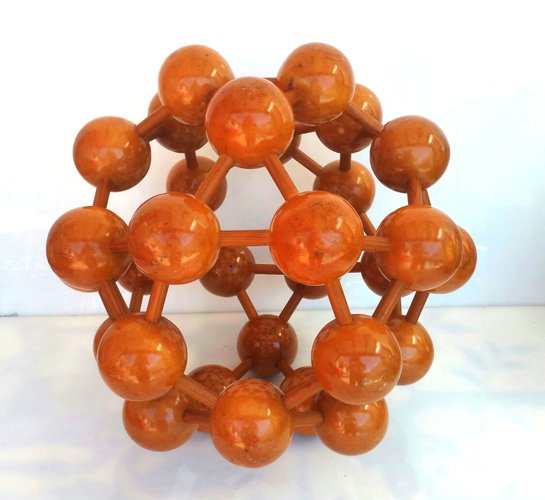 Mid-Century Wooden Molecular Model, 1960s for sale at Pamono
