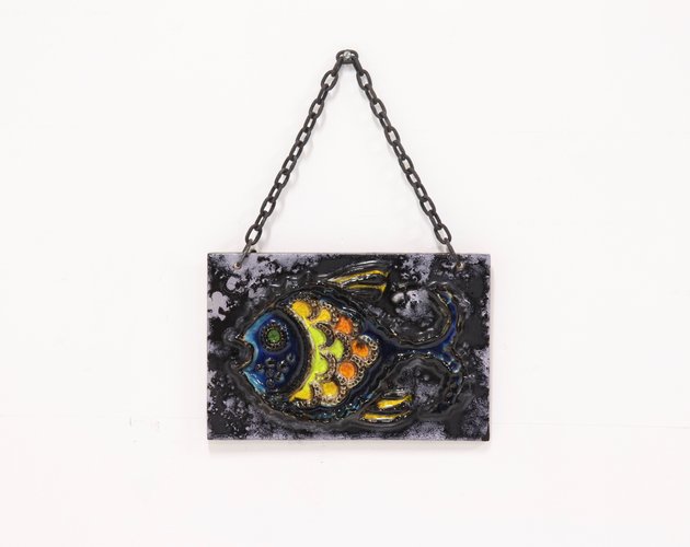 Ceramic Wall Plaque from Ruscha, 1970s for sale at Pamono