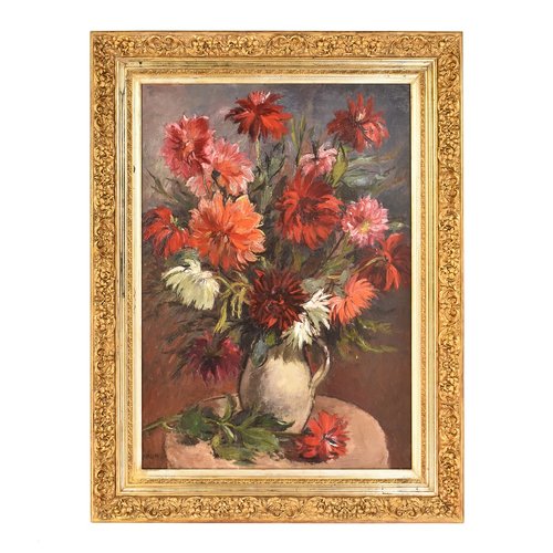 Flower Painting by Capon Georges Louis Emile, 1930s for sale at Pamono