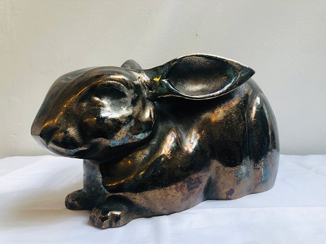 Metal Rabbit Sculpture from Pinelake, 2000s for sale at Pamono