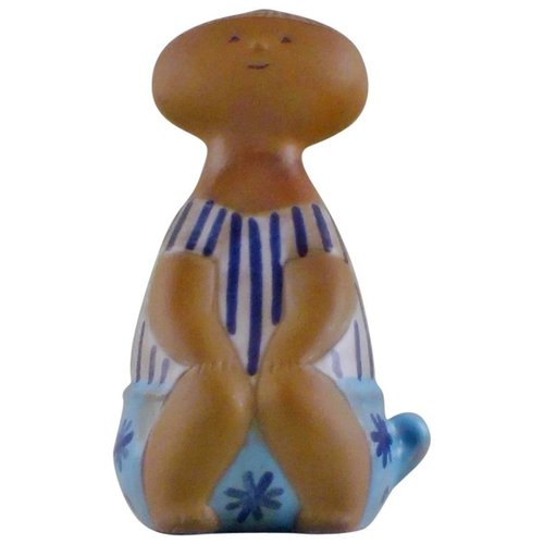 Semi-Glasur Steingut Lotta Figur von Lisa Larson für Gustavsberg, 20 ...