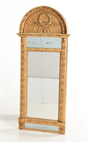 Swedish Gustavian Pine Mirror from Johann Martin Berg for sale at Pamono