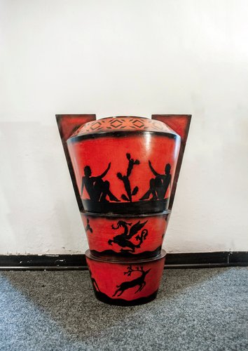 Art Deco Italian Vase Attributed to Lenci Ceramiche, 1930s for sale at ...