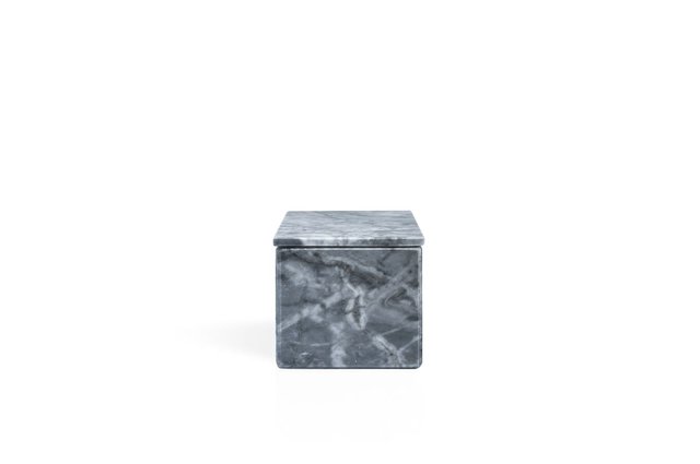 Square Grey Marble Box from Fiammettav Home Collection for sale at Pamono