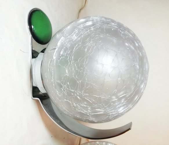 Tulip Murano Glass Sconces with Broken Effects, 1970s, Set of 2 for ...