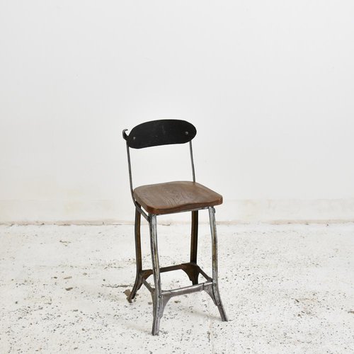 Vintage TanSad Factory Workers Stool, 1950s for sale at Pamono