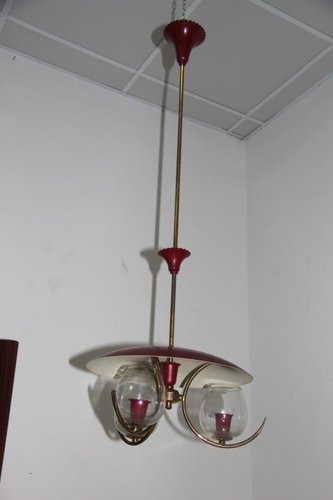 Italian Midcentury Ceiling Lamp for sale at Pamono