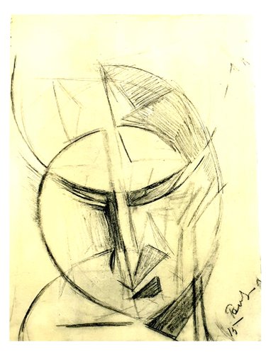 (after) Antoine Pevsner - Face of a Man - Lithograph 1959 for sale at ...