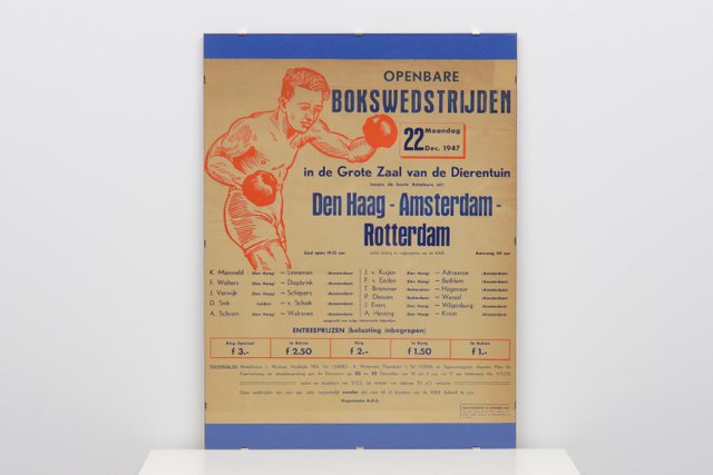 Boxing Match Poster, 1940s for sale at Pamono