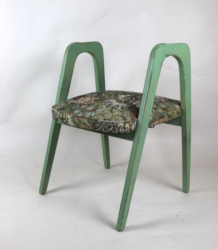 Set of Vintage Green Flower Stools for sale at Pamono