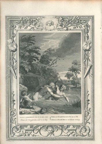 Salmacis et Hermaphrodite - Original Etching by Bernard Picart - 1742 ...