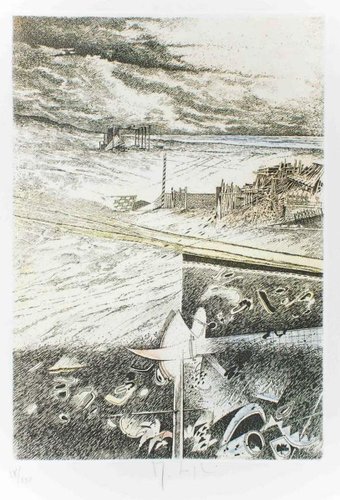 Spiaggia e Soria - Original Etching by Mario Logli - 1986 1986 for sale ...
