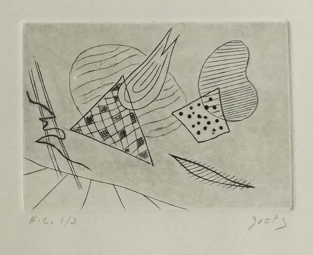 Henry Goetz, Abstract Composition, 1950, Lithograph for sale at Pamono
