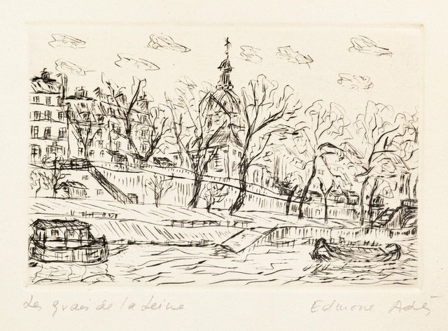 Edmone A. Ades - Etching and Drypoint by Edmone A. Ades - Mid 20th ...