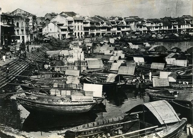 View of the Ancient Port of Singapore - Vintage Photo 1930s 1930s for ...