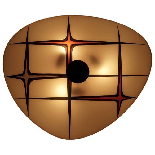 Vintage Glass Plate Wall Light from Designfornication, 1956 for sale at ...