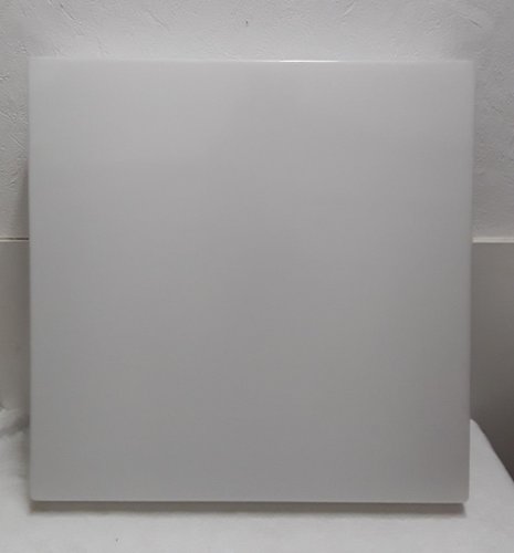 Large Flat Square Ceiling Lamp with White Plastic Mounting from AEG ...