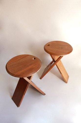Vintage Wooden Bankotte Stool from Butzke, 1980s for sale at Pamono
