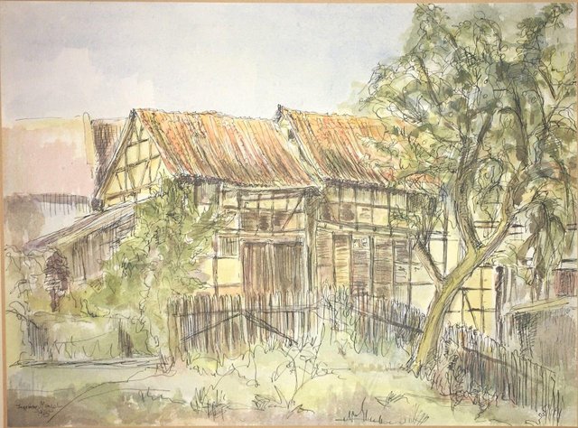 Ingeborg Mengel Ingeborg, 1985, Watercolor for sale at Pamono