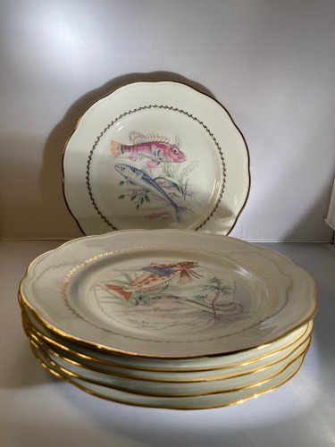 Vintage French Decorative Plates from Societé Francaise de Porcelaines ...