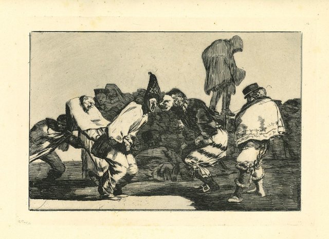 Francisco Goya, Disparate Carnival, 1875, Etching for sale at Pamono