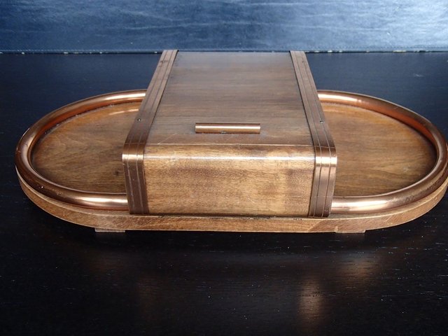 Art Deco Cigarette Box with Rolling Mechanism, 1930s for sale at Pamono
