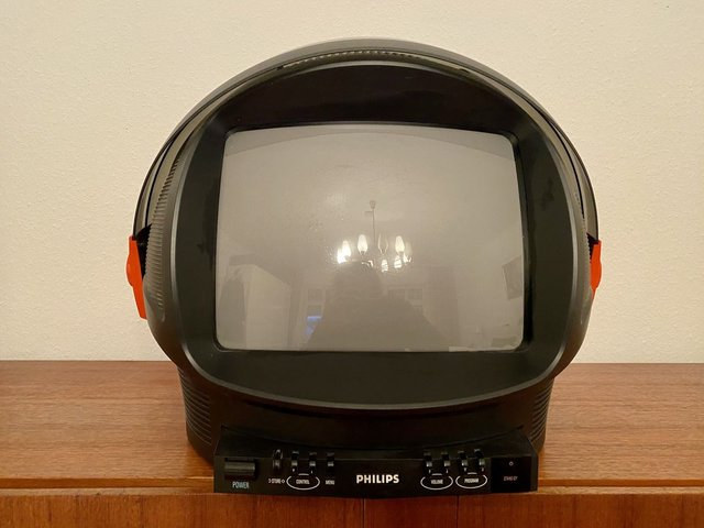 Discoverer TV in Helmet Shape with Visor from Phillips, 1980s for sale ...