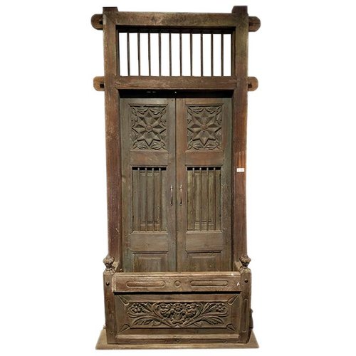Wooden Window with Balustrade for sale at Pamono