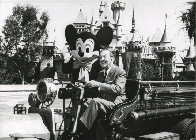 Walt Disney and Mickey Mouse in Disneyland, 1950s for sale at Pamono