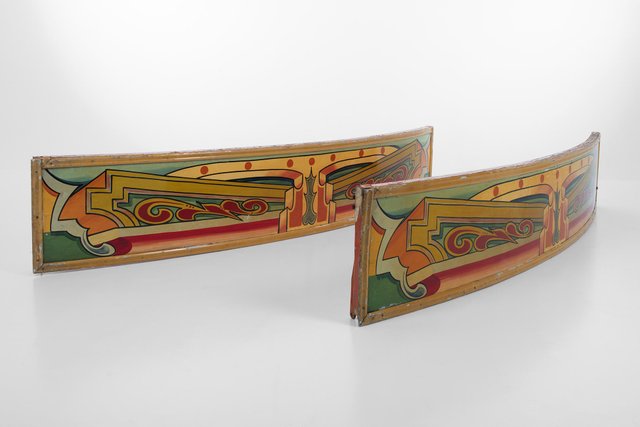 Hand-Painted Fairground Signs, 1950s, Set of 2 for sale at Pamono