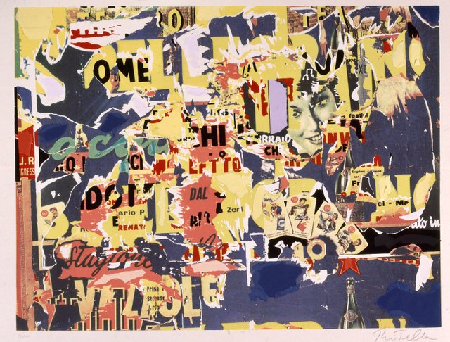 Siebdruck und Collage, Mimmo Rotella, Mythologie bei Pamono kaufen