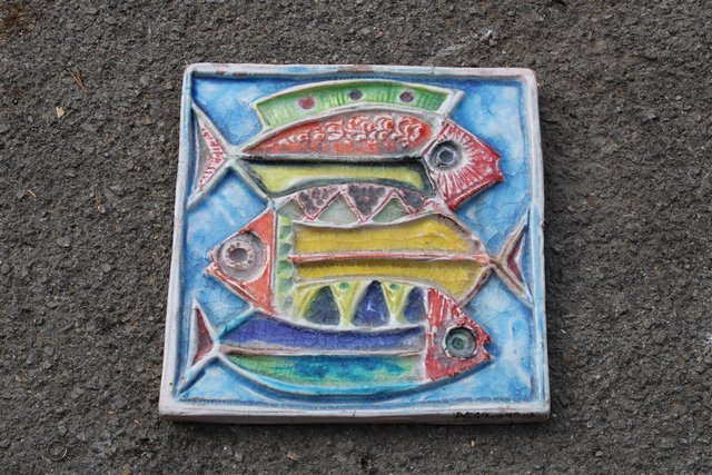 Ceramic Marlin Fish Plate by Giovanni Desimone, 1971 for sale at Pamono