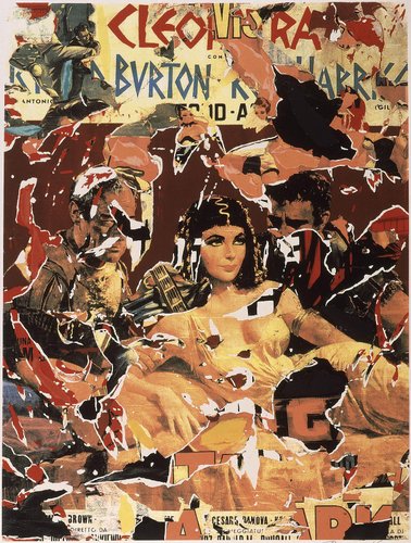 Serigrafía y Cleopatra Collage de Mimmo Rotella en venta en Pamono