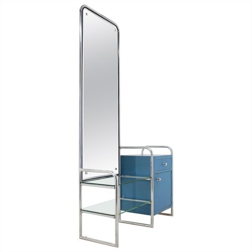 Bauhaus Tubular Chrome Dressing Table by Rudolf Vichr Prag 1930s for sale at Pamono
