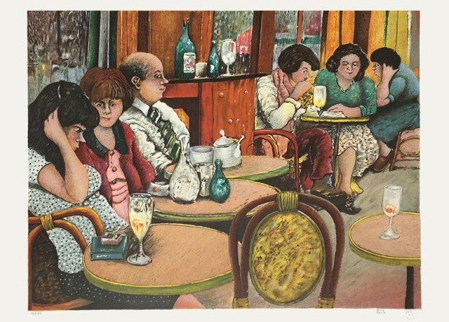 At the Cafe by David Azuz for sale at Pamono