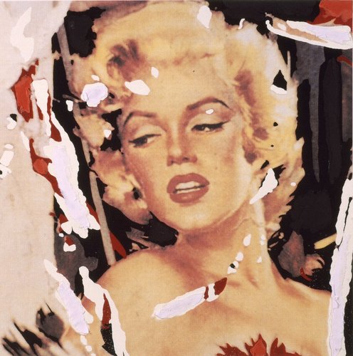 Mimmo Rotella: Marilyn, the Faces, Siebdruck und Collage bei Pamono kaufen