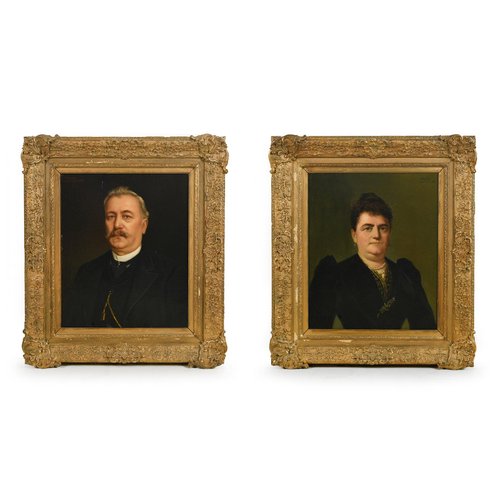 Portraits of Family Picon, Francesc Parera, Set of 2 for sale at Pamono