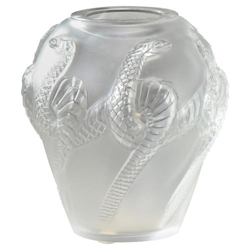 Crystal Serpent Vase from Lalique bei Pamono kaufen