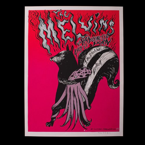 The Melvins Rock Concert Poster or Decorative Screenprint, USA for sale ...