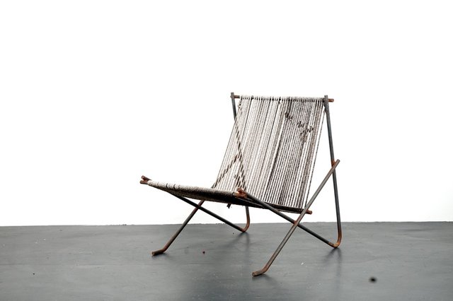 Silla Flag grande de Poul Kjaerholm en venta en Pamono
