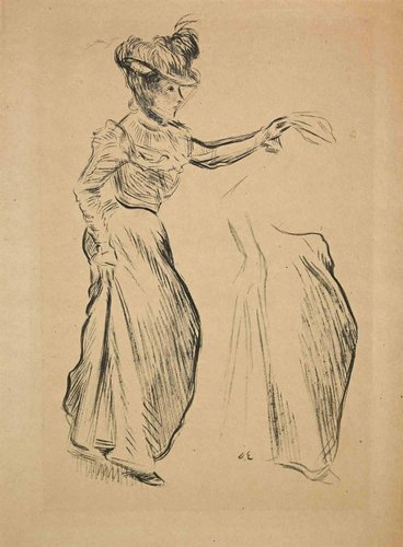 Hubert-Denis Etcheverry, The Departure, Original Lithograph, 1952 for ...