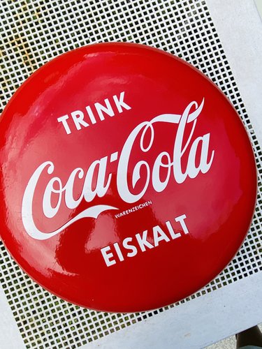 Mid-Century Coca Cola Disc Sign, Germany for sale at Pamono