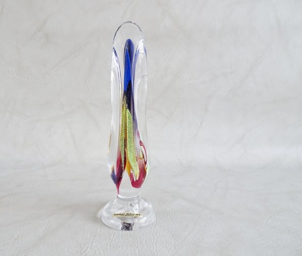 Sculptural Glass Vase by Peter Kaspar for sale at Pamono