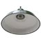 Vintage French Industrial Green Enamel Pendant Light for sale at Pamono